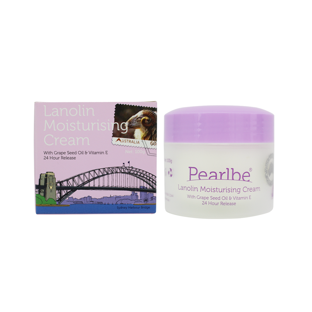 Pearlbe Lanolin Moisturising Cream with Grape Seed Oil & Vitamin E